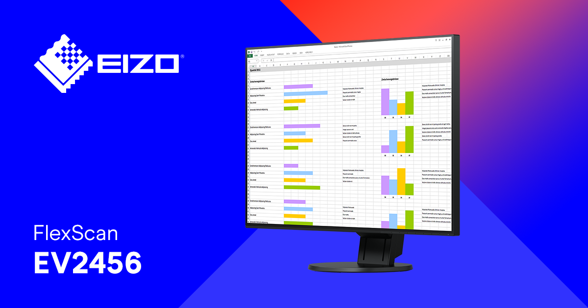 FlexScan EV2456 | Monitor met 1 mm frame in zwart